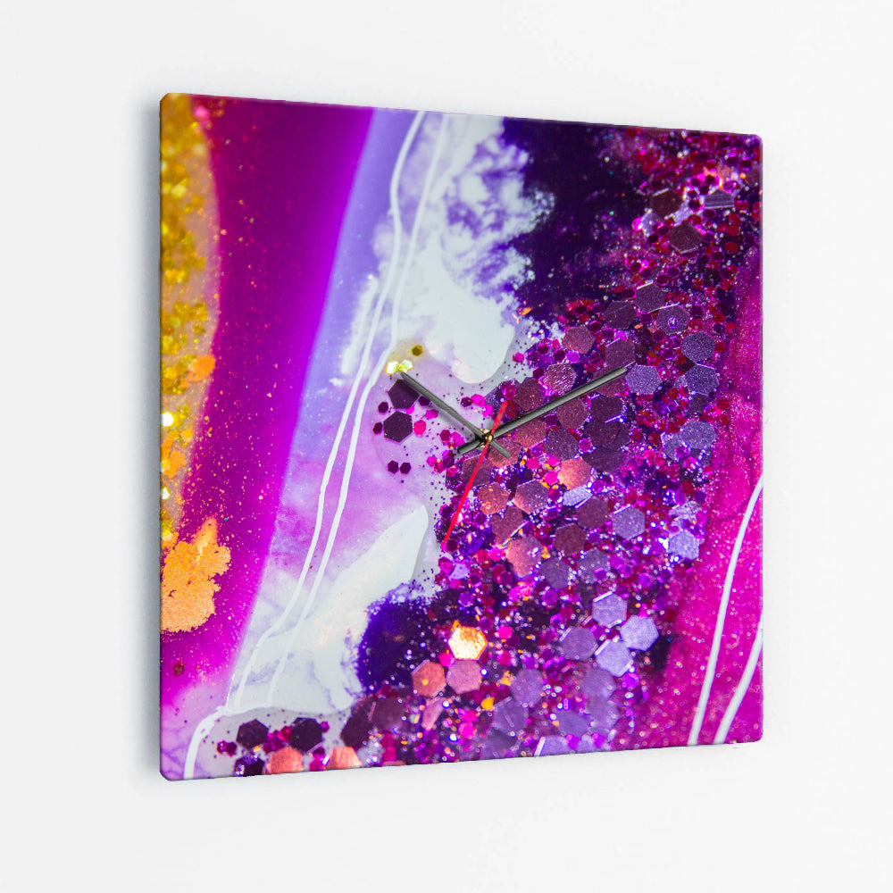 Square Glass Wall Clocks | Functional Frequency Art – Wendy McCallum Art